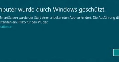 SmartScreen in Windows 8 deaktivieren