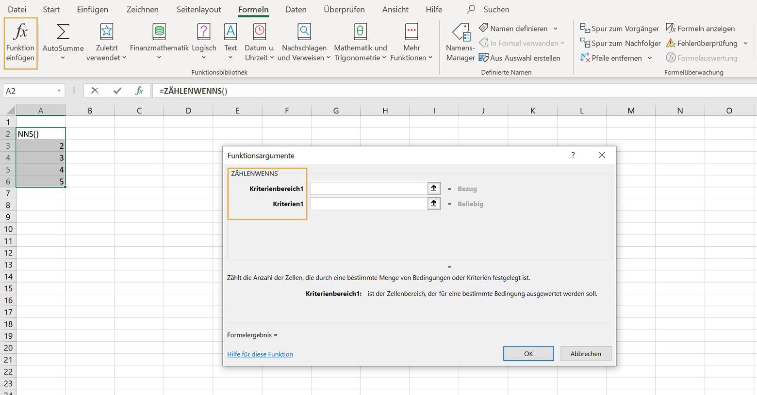 Diese technischen Funktionen in Excel gibt es