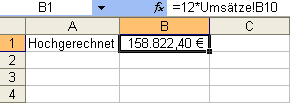 Excel-Formeln erstellen, die sich auf andere Tabellenblätter beziehen ...