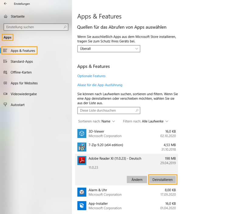 Apps in Windows 10 nutzen - So geht's!