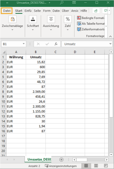Excel Datei Als Csv Speichern Tabellen Per Editor Lesen 6875