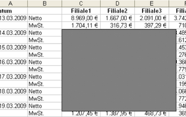 Platzhalter statt Grafiken in Excel - So geht's!