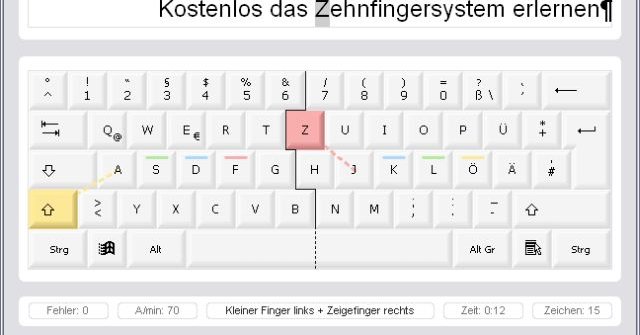 10-Finger-System lernen | schnell & einfach