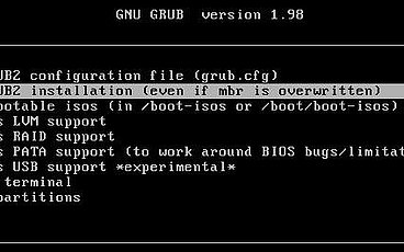 Boot-Menü mit der Super Grub2 Disk reparieren