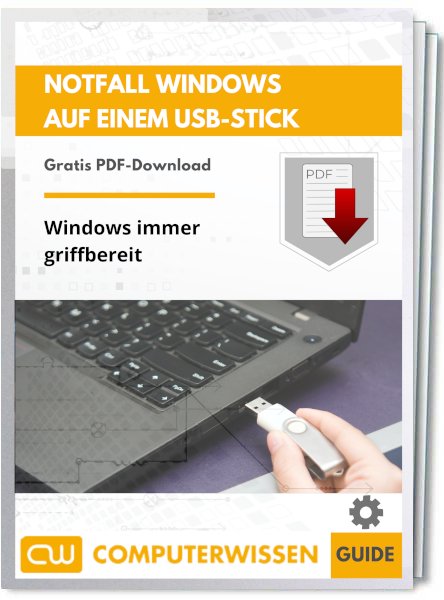 Notfall Windows auf einem USB-Stick