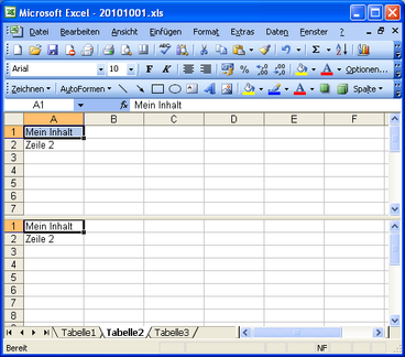 Excel-Tabellen geteilt darstellen - computerwissen.de