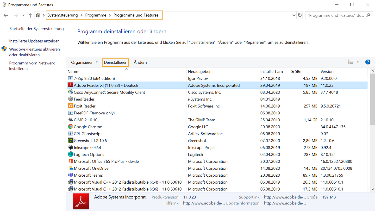 Programme in Windows 10 deinstallieren - Anleitung und Tipps