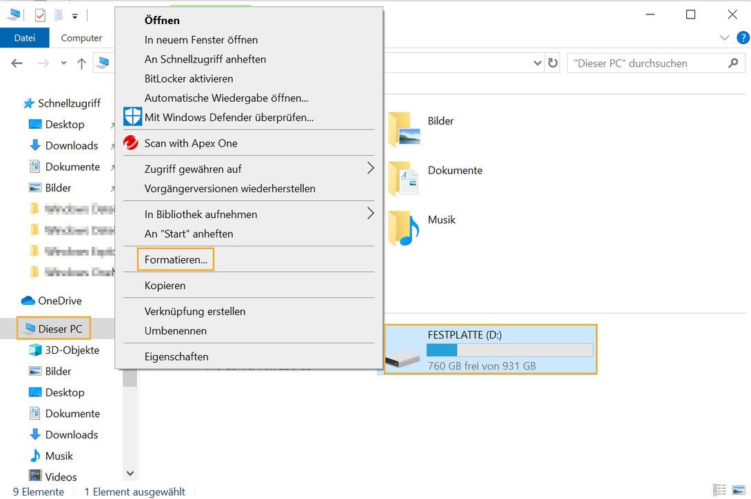 Die Festplatte formatieren: Das müssen Sie tun!