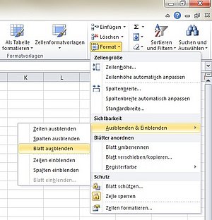 Berechnungen in einem versteckten Excel-Tabellenblatt durchführen ...