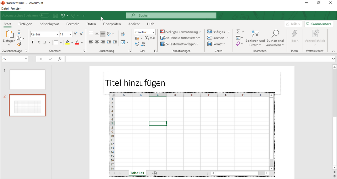 Tabellen in PowerPoint integrieren - so geht´s professionell ...