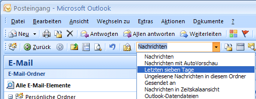 Die zuletzt erhaltenen E-Mails anzeigen - computerwissen.de