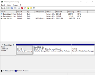 Datenträgerverwaltung bei Windows 10 - Tipps zur Formatierung