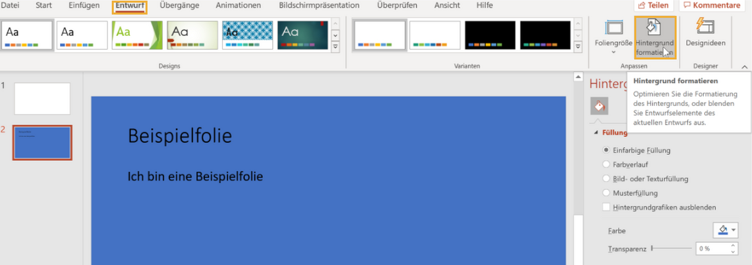 Die Farbgestaltung in PowerPoint ändern - Ihre Möglichkeiten!