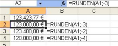 Excel: So einfach runden Sie Zahlen auf glatte Tausender