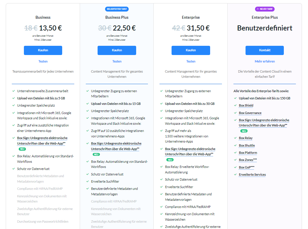 Box Cloud: Content Cloud mit Premium-Funktionen