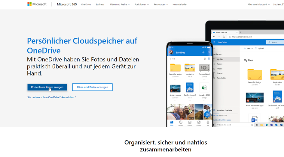 OneDrive: Microsoft-Cloud für professionelle Teamarbeit