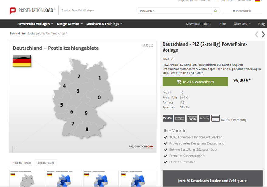 Kostenlose Landkarten im Internet herunterladen